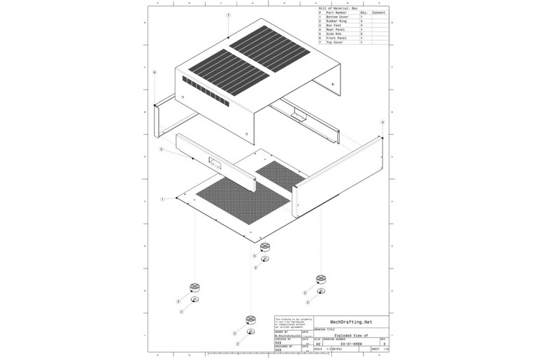 Design of enclosure for electronics | Mechanical Drafting Services ...